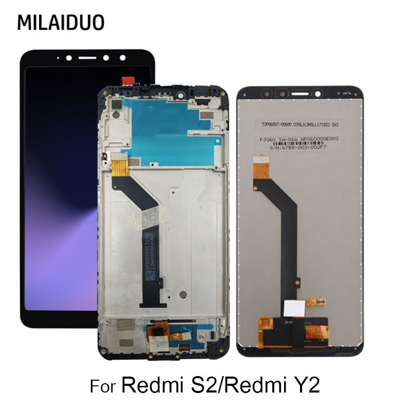 ชุดประกอบหน้าจอสัมผัส LCD แบบเต็มจอ สําหรับ Xiaomi Redmi S2 - milaiduo1 ...
