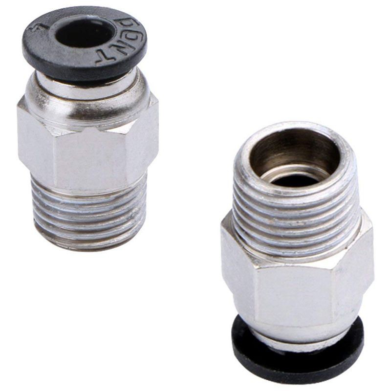 Pc4-M10 Straight Pneumatic Fitting Push To Connect + Pc4-M6 Quick In ...