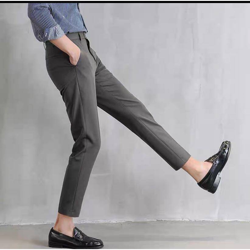 ราคาส่ง2ตัวขึ้นไป กางเกงสแล็คชาย 5ส่วน สไตย์เกาหลี กางเกงขายาวชาย ...