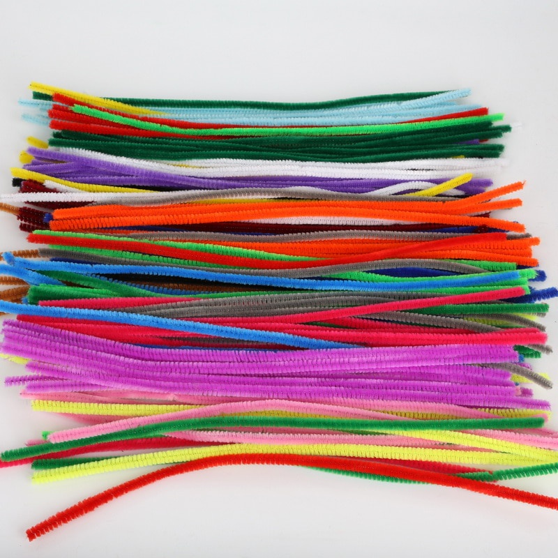 100pcs 305cm Chenille Stems Pipe Cleaners Kids Plush Educational Toy ...