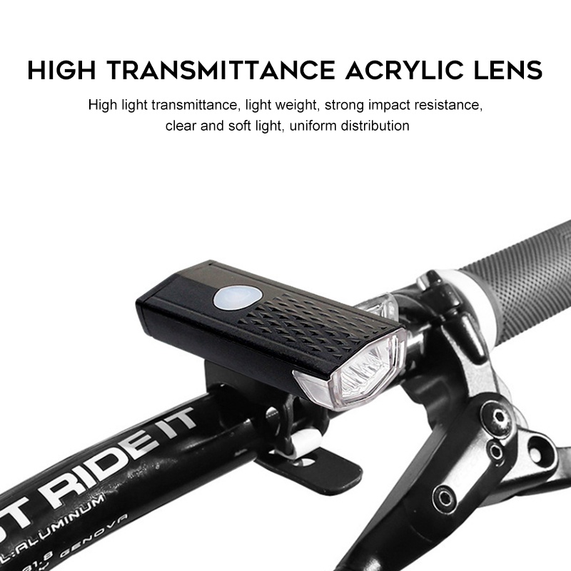 จักรยาน300 Lumens Bicycle Lamp Bike Light USB Rechargeable Front ...