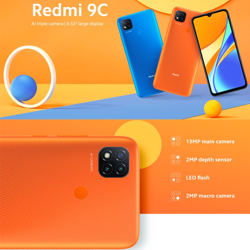 Redmi 9C Ram 34 Rom 64128 GB ประกันศูนย์ ใส่โค้ด10CCBOCT3รับคืน 10 ...