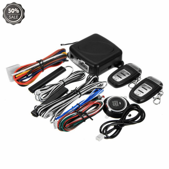 COD 9 in 1 Start Push Button Remote Starter Keyless Entry Car SUV Alarm ...