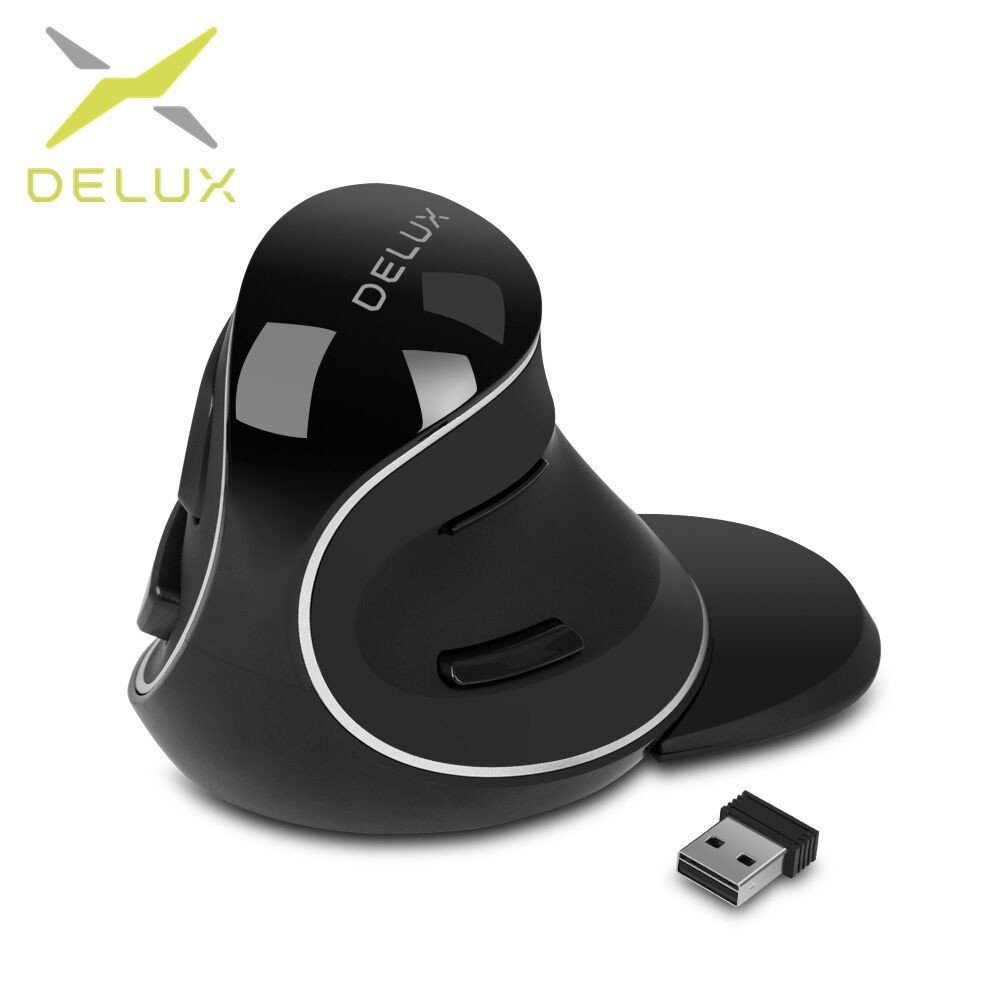 Delux M 618 Plus เมาส์ออปติคอลแบบไร้สาย 800 1200 1600 Dpi 6 ปุ่มพร้อม ...