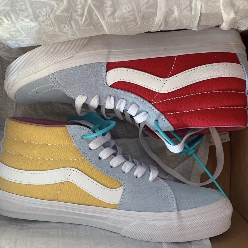 Vans High Top Mid Yellow Red Blue Mandarin Duck Fashion Casual Cool ...