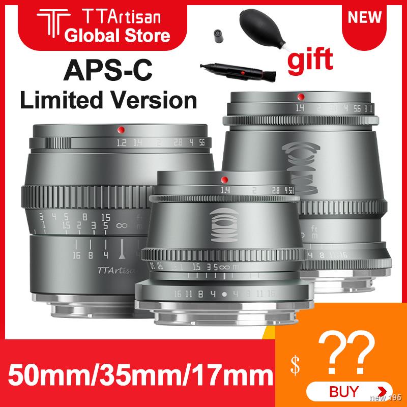 TTArtisan New Color 50mm F1.2 17mm 35mm F1.4 APS C Camera Lens for FUJI ...