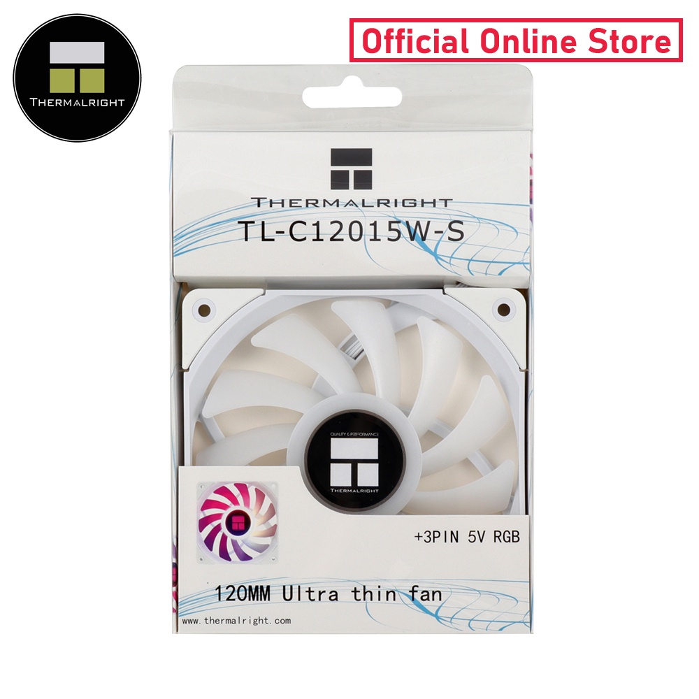 Thermalright Official Store TL-C12015W-S A-RGB Slim Fan Case (size 120 mm.) ประกัน 3 ปี ...