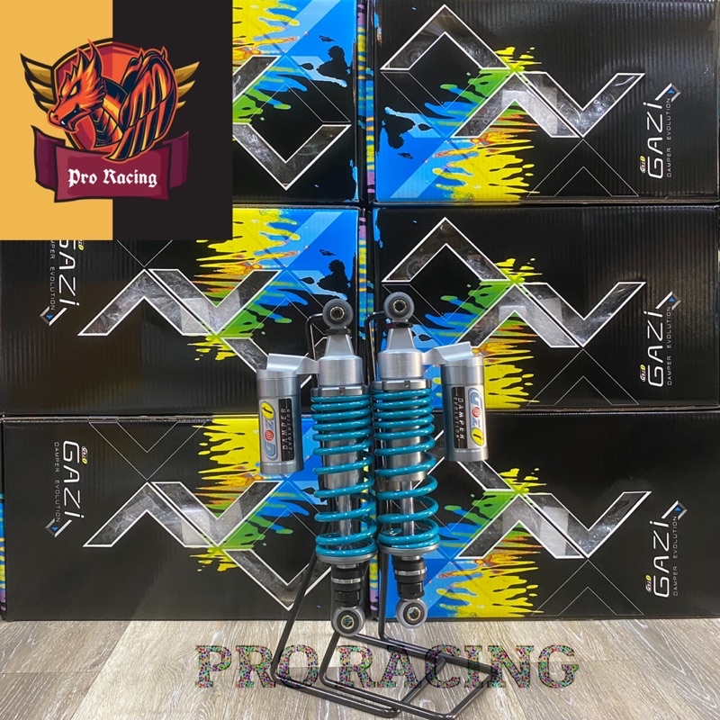 โช๊คหลังแก๊สแท้แบรนด์GAZI HYPER RX WAVE สีดำ ความยาว 320mm ...