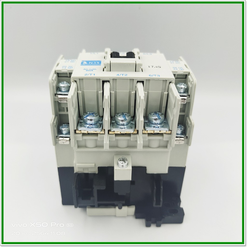 MODELS-N35 MAGNETIC CONTACTOR แมกเนติก คอนแทกเตอร์ AC-1 Ith 60A 2NO 2NC ...