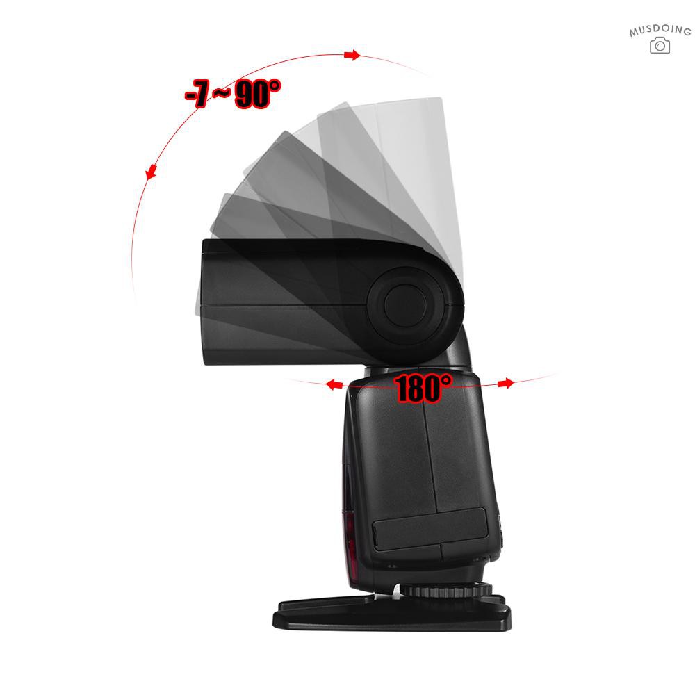 VISICO Camera Flash Speedlite TTL Speedlight Built-in 2.4G Wireless ...