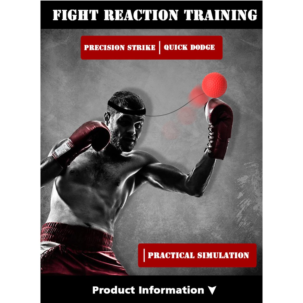 มวยBoxing Reflex Ball Boxing Balls with Headband Punching Speed Fight ...