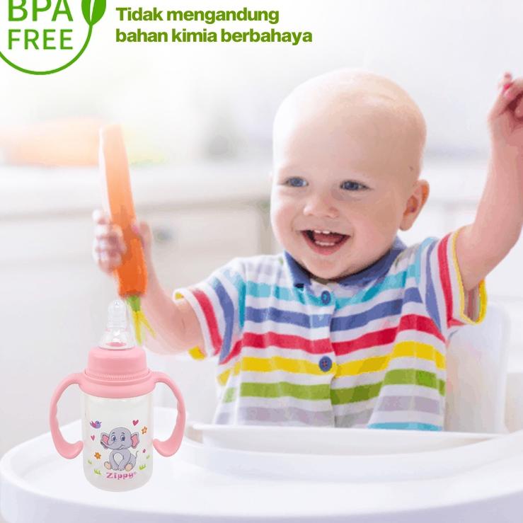 Zippy ขวดนมเด็ก 120 มล. รูปภาพช้าง ขวดนมเด็ก ปลอดสาร BPA ZIP-OK-219 - gilang00idcv.th - ThaiPick