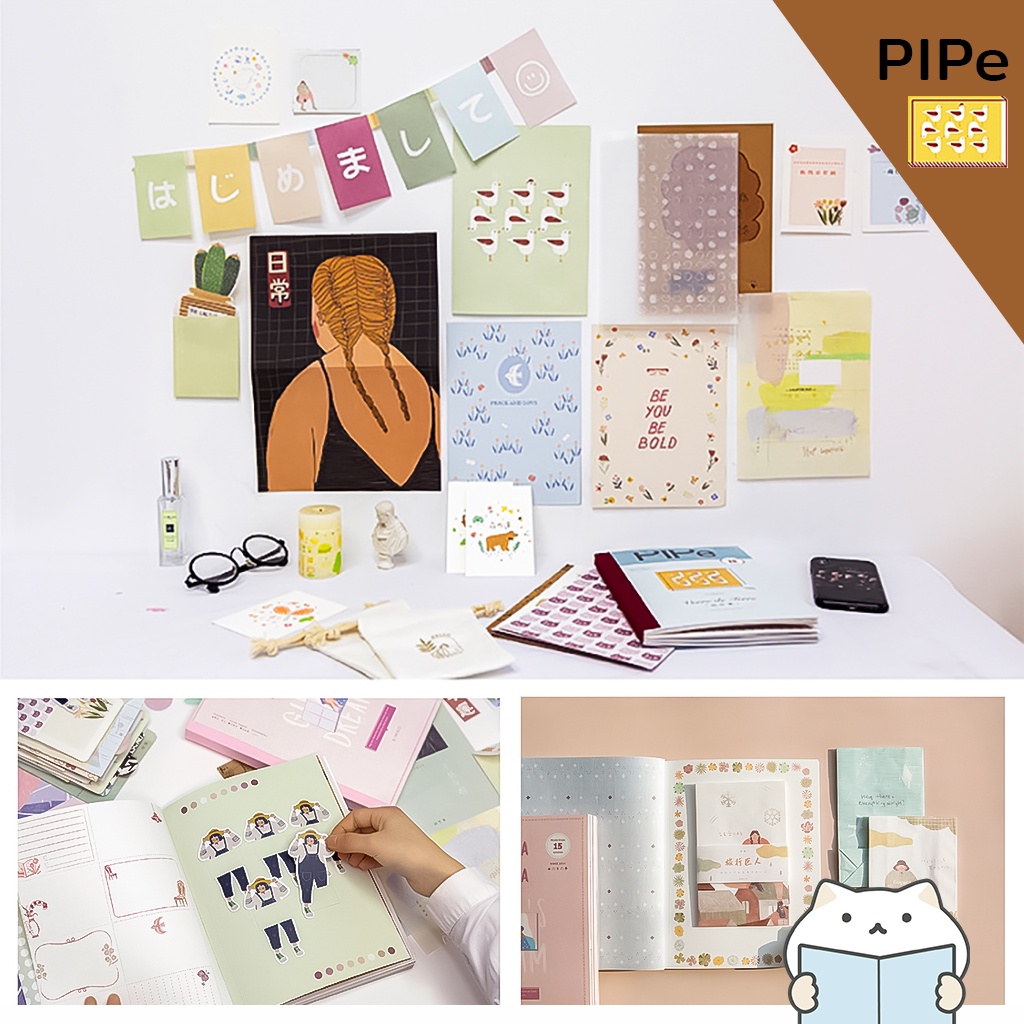 สมุดรวมของตกแต่ง DECO BOOK SIMNO DIY Scrapbook Paper Sticker กระดาษตก ...