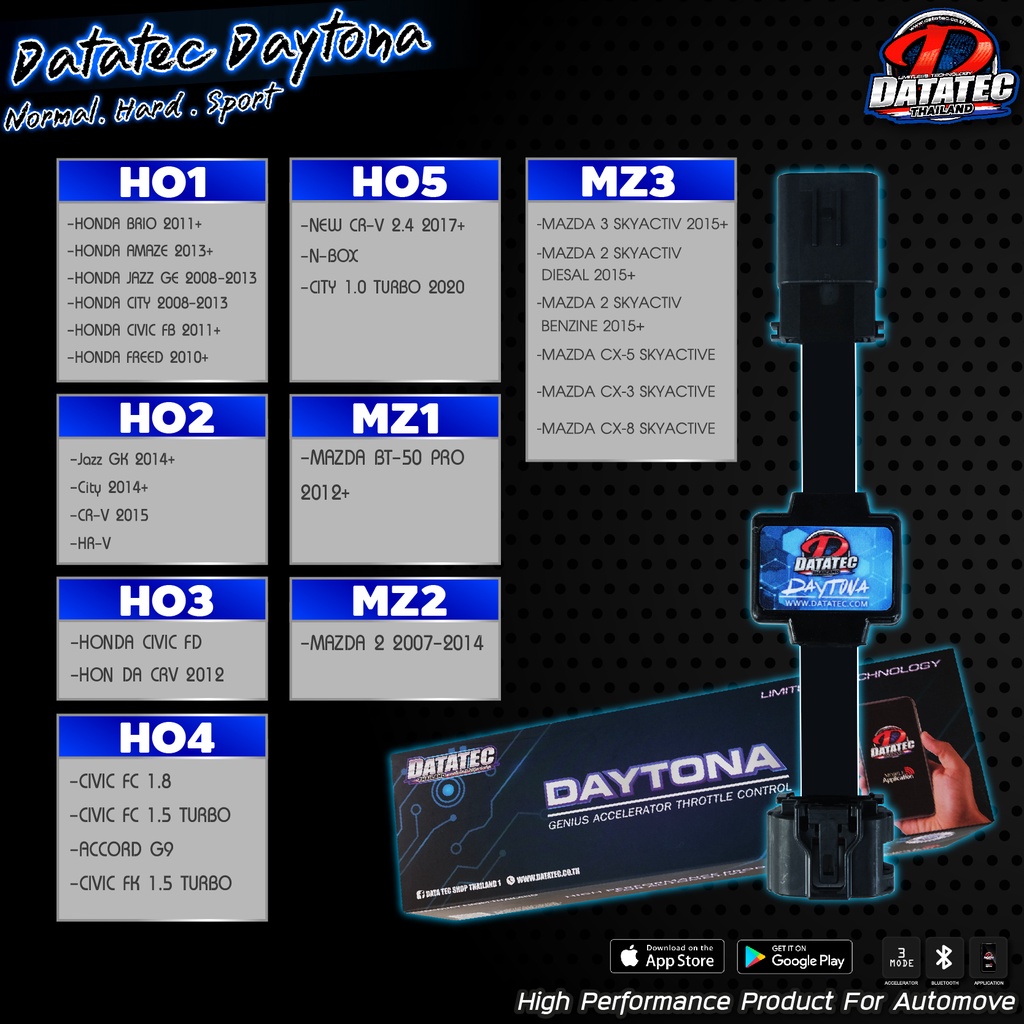 คันเร่งไฟฟ้า Datatec Daytona ปรับได้ 3 ระดับ คันเร่งไฟฟ้า Toyota Honda Isuzu Nissan Mitsubishi ...