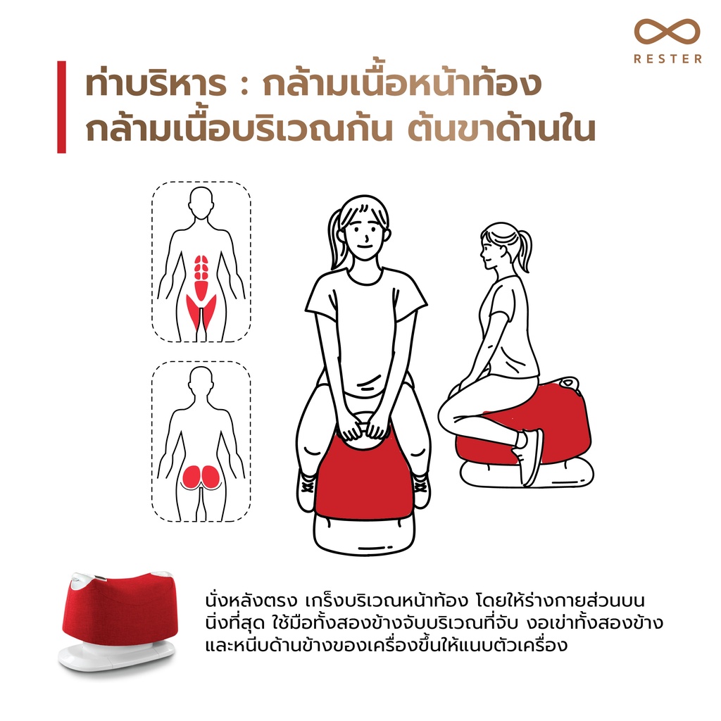 RESTER iROCKY เครื่องออกกำลังกาย รุ่น RST-603 - rester_officialshop ...