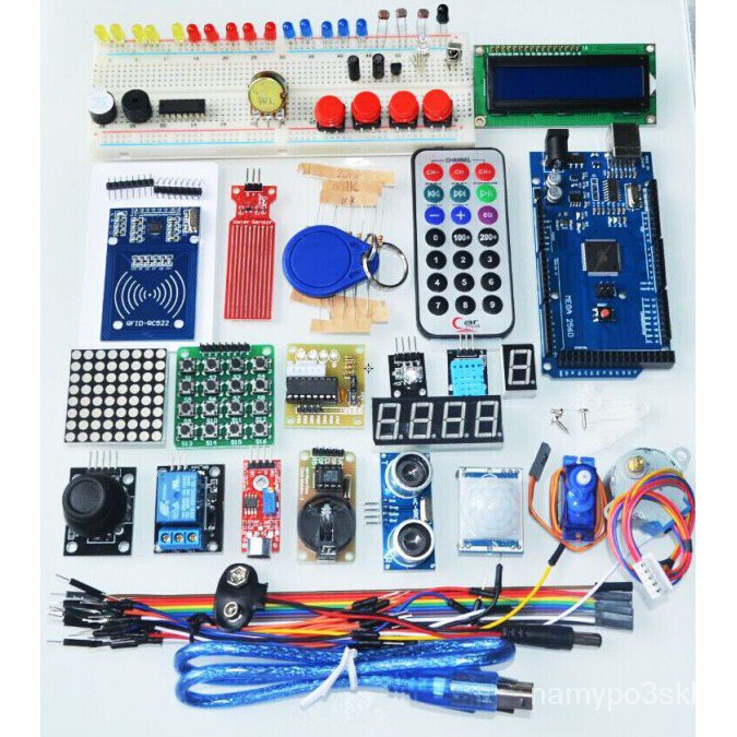mega 2560 r3 starter kit motor servo RFID Ultrasonic Ranging relay LCD ...