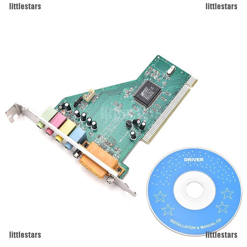{LUV} 4 Channel 5.1 Surround 3D PCI Sound Audio Card MIDI for PC ...