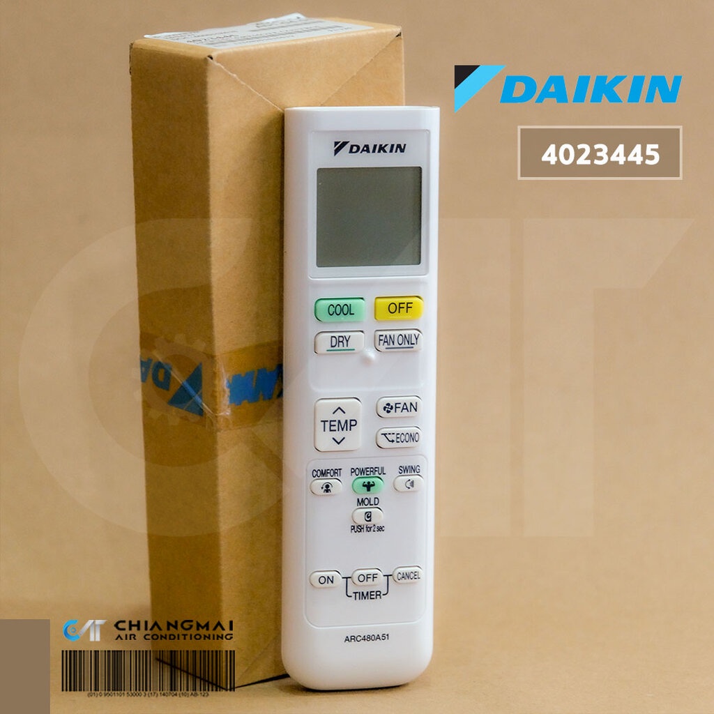 Daikin รหัส 1841747L REMOTE CONTROL รีโมทแอร์ รีโมทคอนโทรล (ฝาหลัง ...