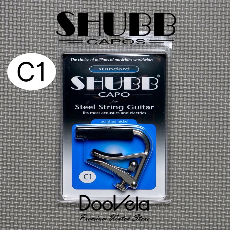 Shubb Capo C1 Standard คาโป้นิกเกิ้ลระบบโรลลิ่ง สำหรับกีตาร์โปร่ง ...