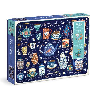 Tea Time 1000 Piece Puzzle with Shaped Pieces - flammedefleurs - ThaiPick