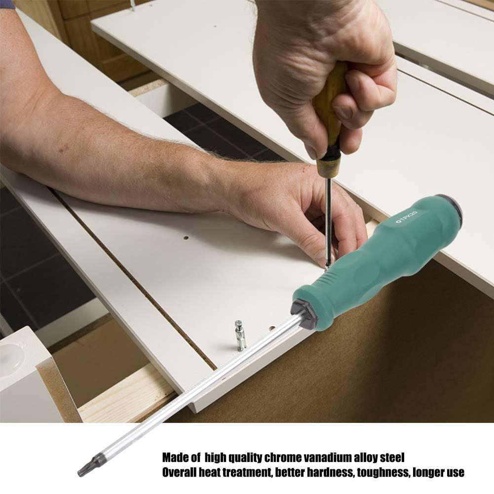 T20 6mm Magnetic Hex Star Flower Type Screwdriver Nut Socket Wrench ...