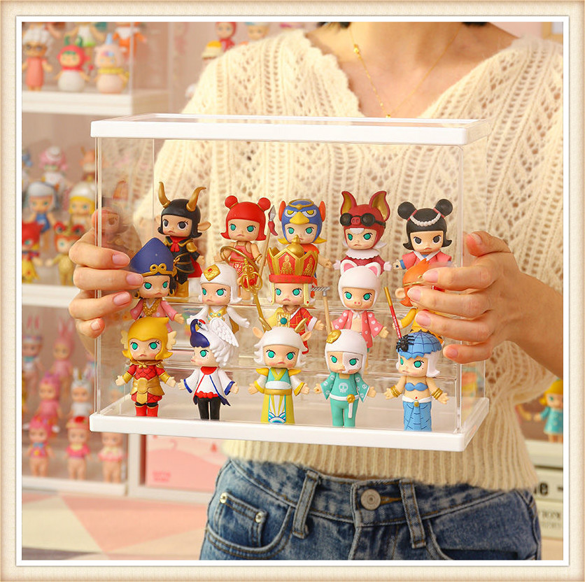 Blind box storage display rack acrylic hand-made bubble matt doll blind ...