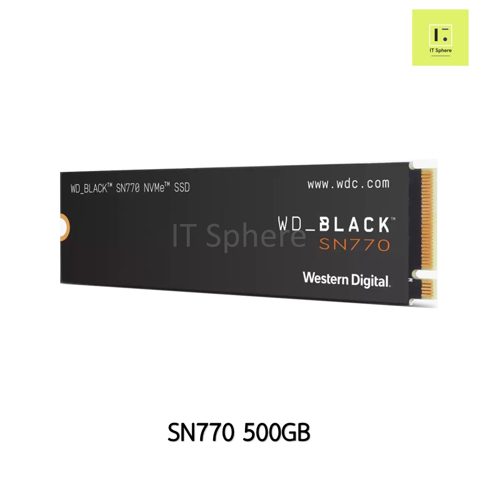 SSD M.2 WD BLACK SN770 500GB NVMe (GEN4) ของใหม่ มือ 1 - itsphere ...