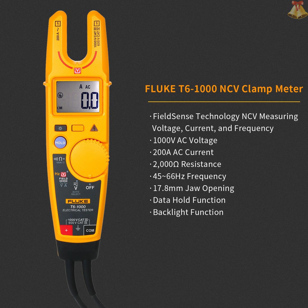 Luck Fluke อุปกรณ์คีมหนีบดิจิตอล T 6-1000 - bestone12shop.th - ThaiPick