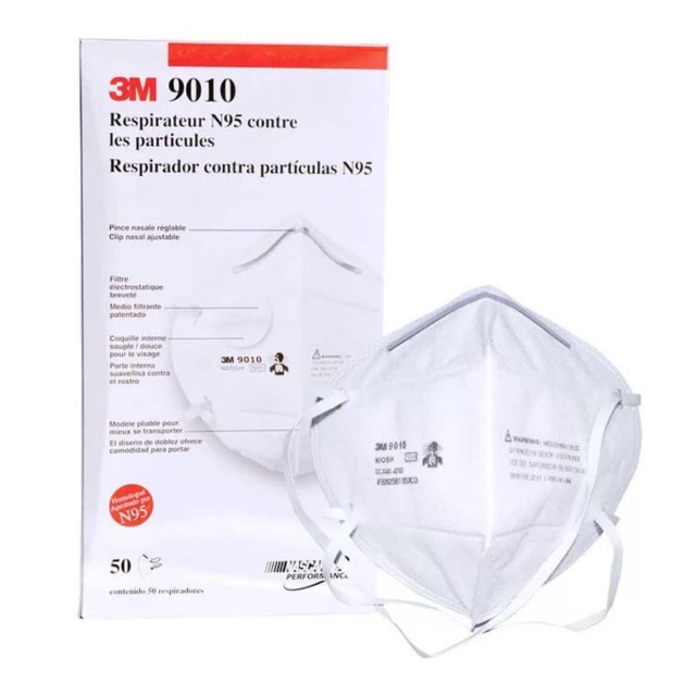 หน้ากากกันฝุ่น N95 3M 9010 (1set 4 อัน) | Shopee Thailand