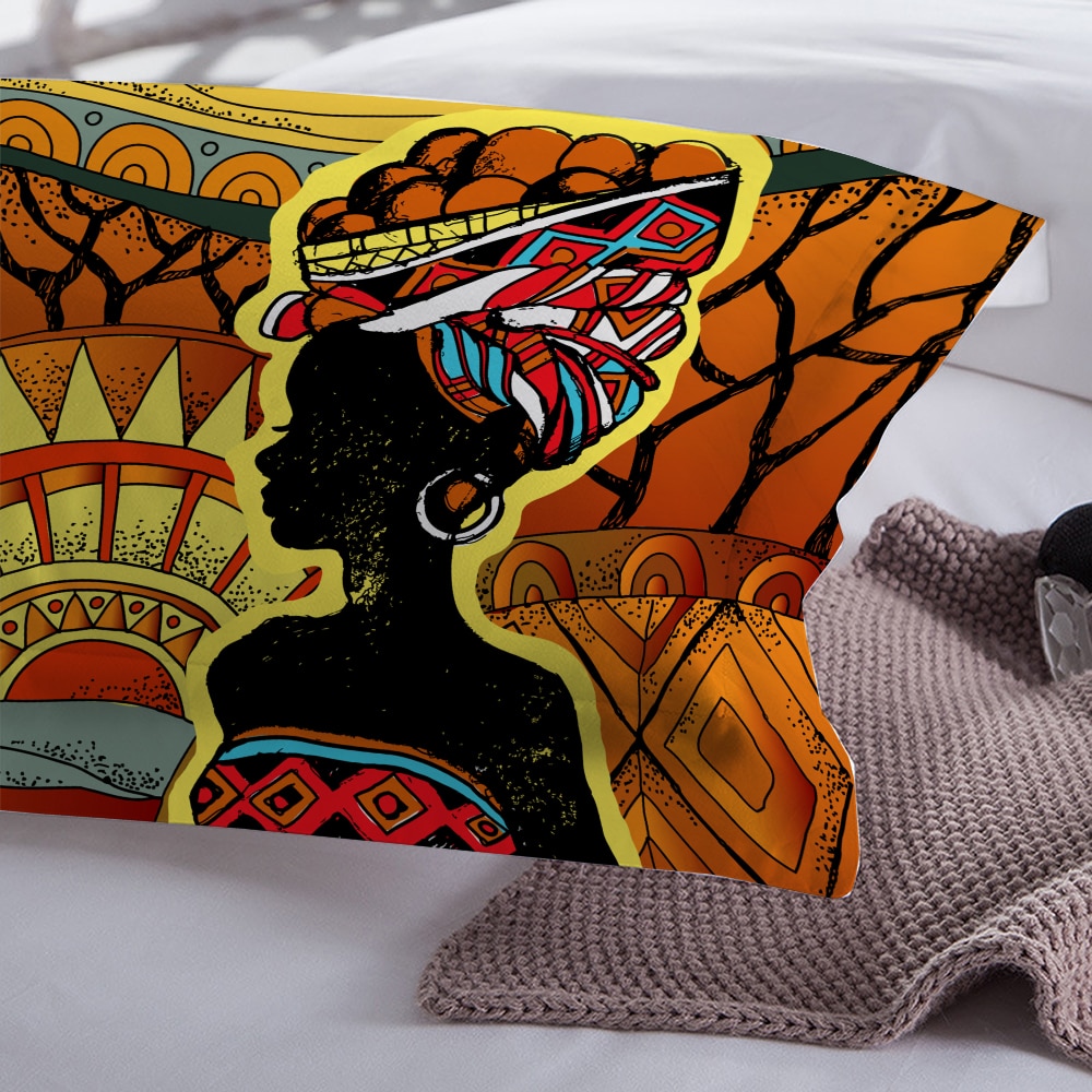 African People Bedding Set Woman Duvet Cover Twin Full Queen King Size ...