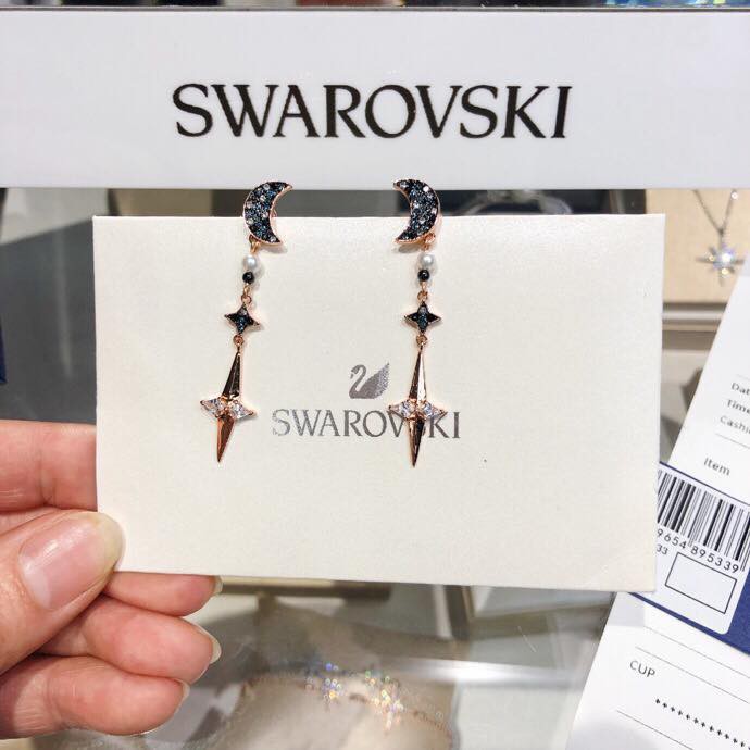 ต่างหู Swarovski earring SWA SYMBOL Swarovski Symbolic 5489533 แท้จริง ...