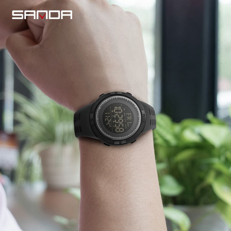 SANDA Men Watch นาฬิกาข้อมือสปอร์ตโครโนกราฟสปอร์ตมัลติฟังก์ชั่นสุดหรู ...