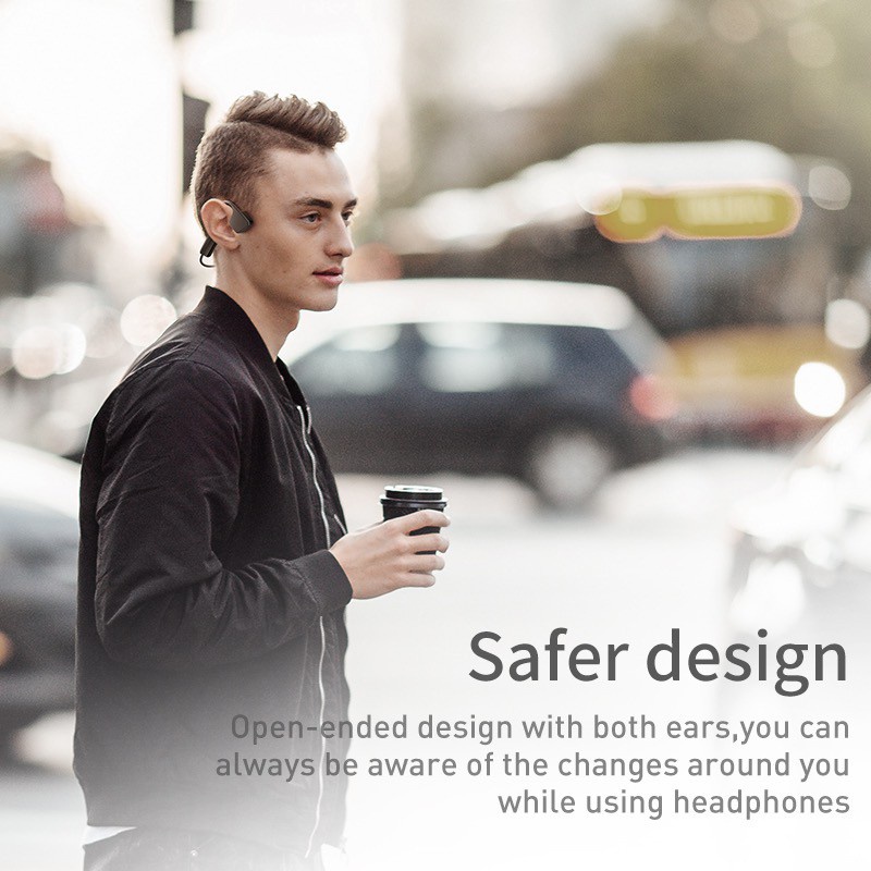 Baseus BC10 Bone Conduction Bluetooth Earphone Outdoor Sport Waterproof ...