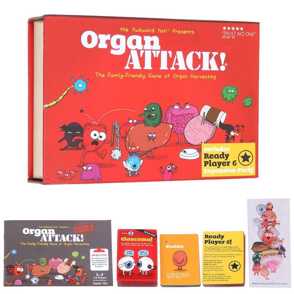 Organ ATTACK Funny Gathering Card Board Game Party Family Card Game ...