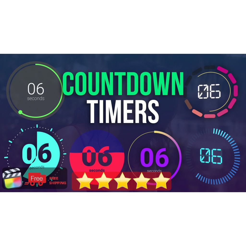 Countdown Timer Toolkit Final Cut Pro X FCPX /effects/plug In/Templates ...