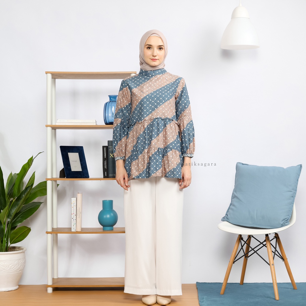 Hana New Batik Blouse - Batik Sagara - เสื้อผู้หญิง - เสื้อบาติกผู้หญิง ...