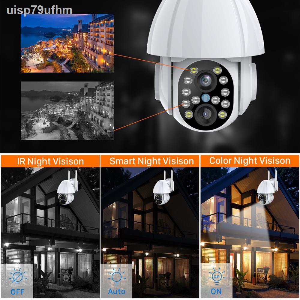 ﹊Hamrol HD 1080P Dual-Lens PTZ Wifi Camera Outdoor Auto Tracking Cloud ...