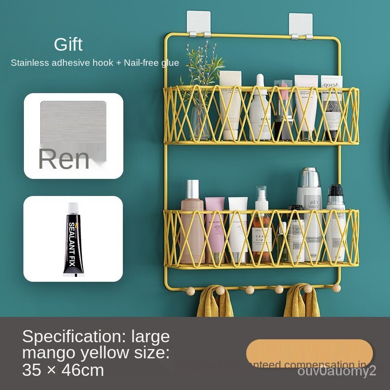 Kitchen rack Corner Frame Bathroom Shelf Rak tuala tebal percuma ...