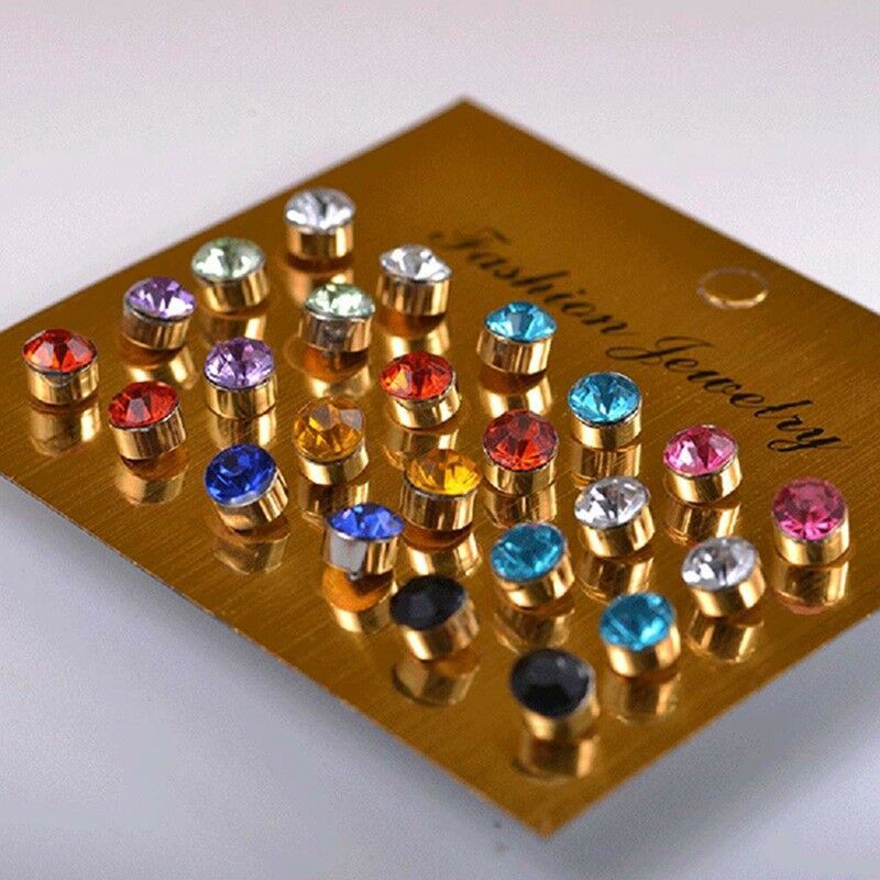 Equalistic ต่างหูผู้ชายผู้หญิงขนาดเล็กคริสตัล Rhinestone - equalistic ...