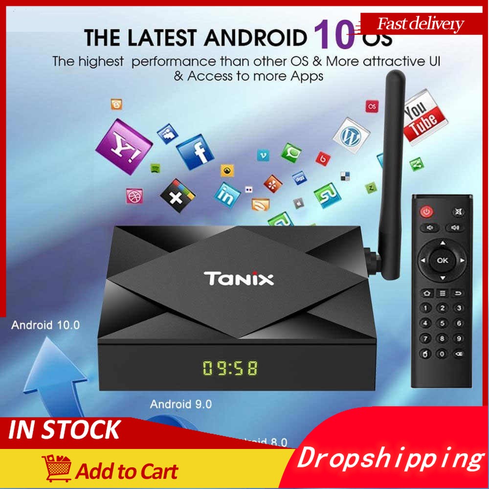 Tanix TX6 TX6s 4GB + 32GB PreInstall10K channels Android Smart Tv Box ...