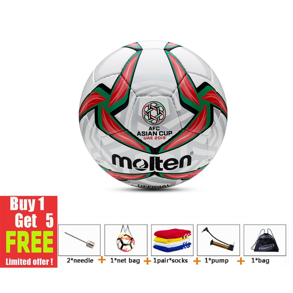 2019 Molten Asian Cup official size 5 Match Soccer Football Indoor ...