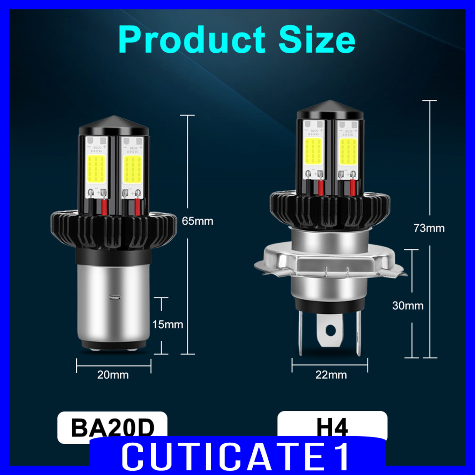 หลอดไฟหน้ารถจักรยานยนต์ P15D H6 PX15D LED 3000K 6000K สีเหลือง สีขาว ...