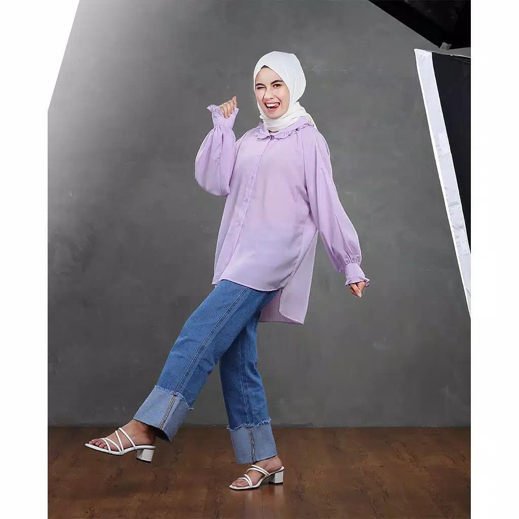 Bervy เสื้อเชิ้ตเสื้อเชิ้ตสําหรับผู้หญิง - trenfashion93.th - ThaiPick