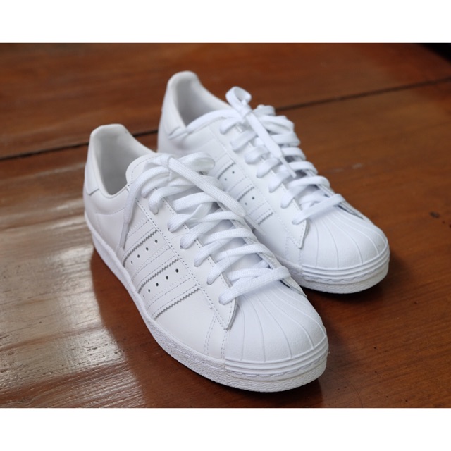 Adidas superstar white ขาวล้วน 39-40 7us ของแท้ - pppreme_ - ThaiPick