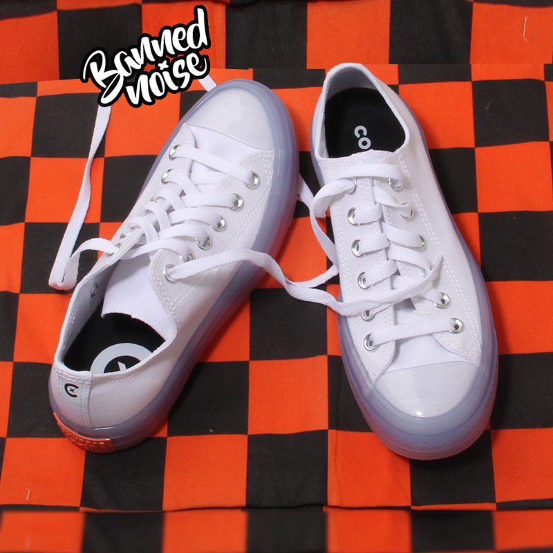 Converse Converse CX All Star transparent jelly crystal bottom high and ...