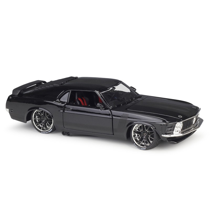 124 1970 Ford Mustang BOSS 302 Metal Luxury Vehicle Diecast ull Back ...