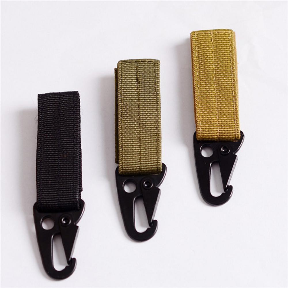 Carabiner Nylon Webbing Hanging Belt Clip Olecranon Buckle Keys Hook ...