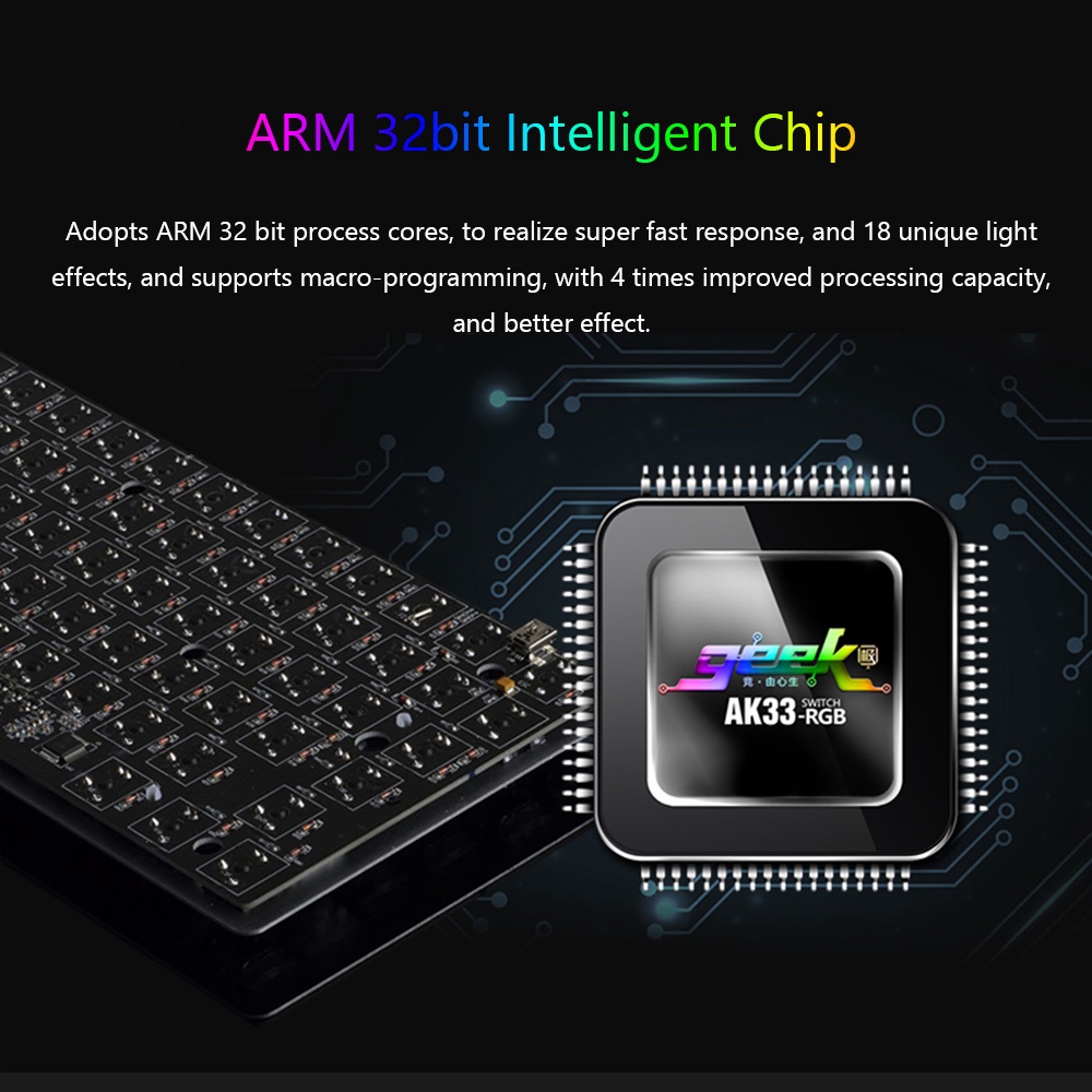 Ajazz Ak 33 แป้นพิมพ์เล่นเกม 82 คีย์สีขาว - b6o4ph2t3s - ThaiPick