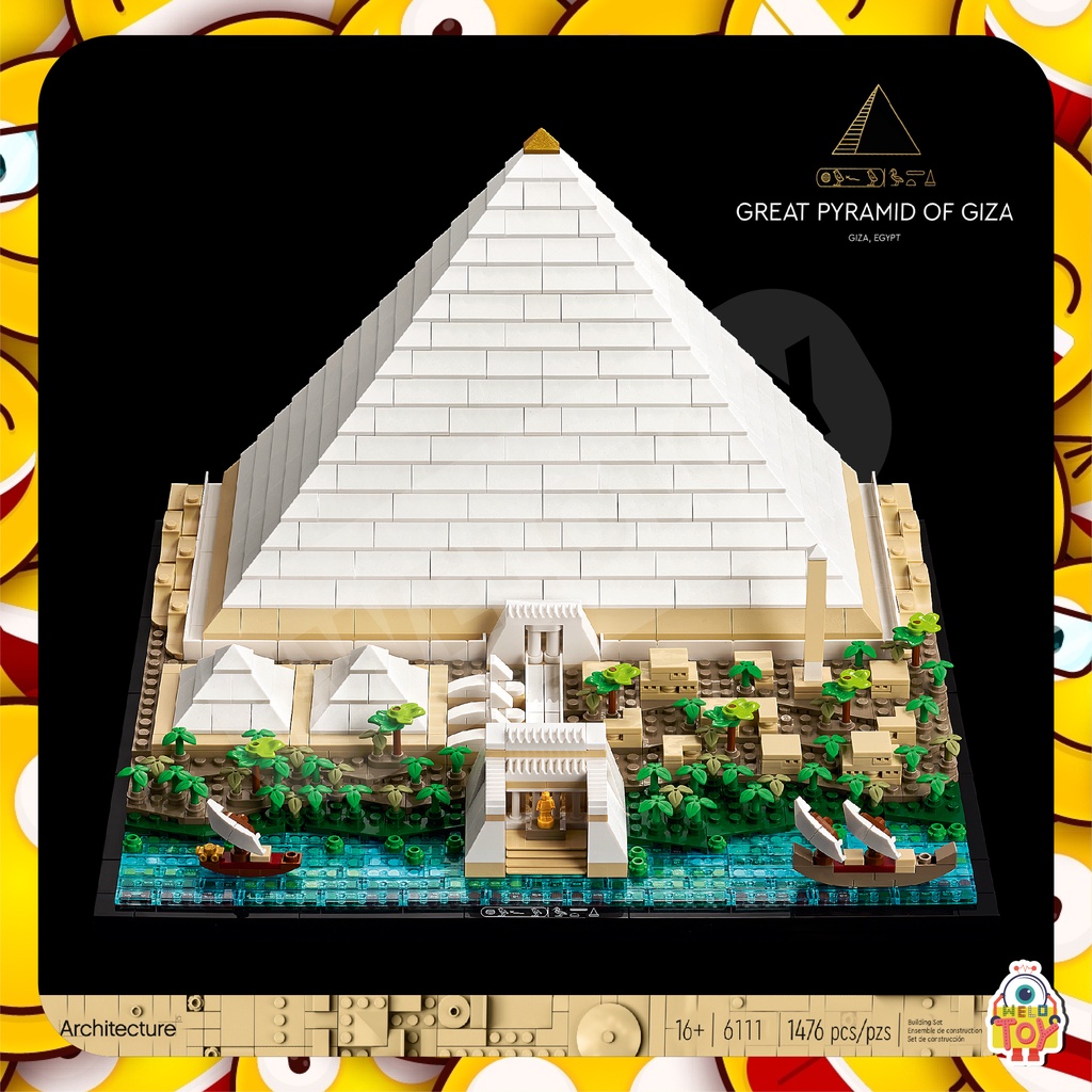 ตัวต่อเลโก้ 6111 ปิรามิดแห่งกิซ่าอียิป GREAT PYRAMID OF GIZA จำนวน 1476 ชิ้น - welotoy - ThaiPick