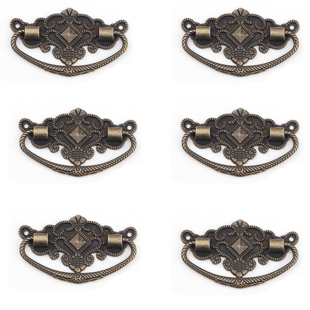 ALLGOODS Vintage Wooden Box Handle Retro Furniture Handles Pulls ...